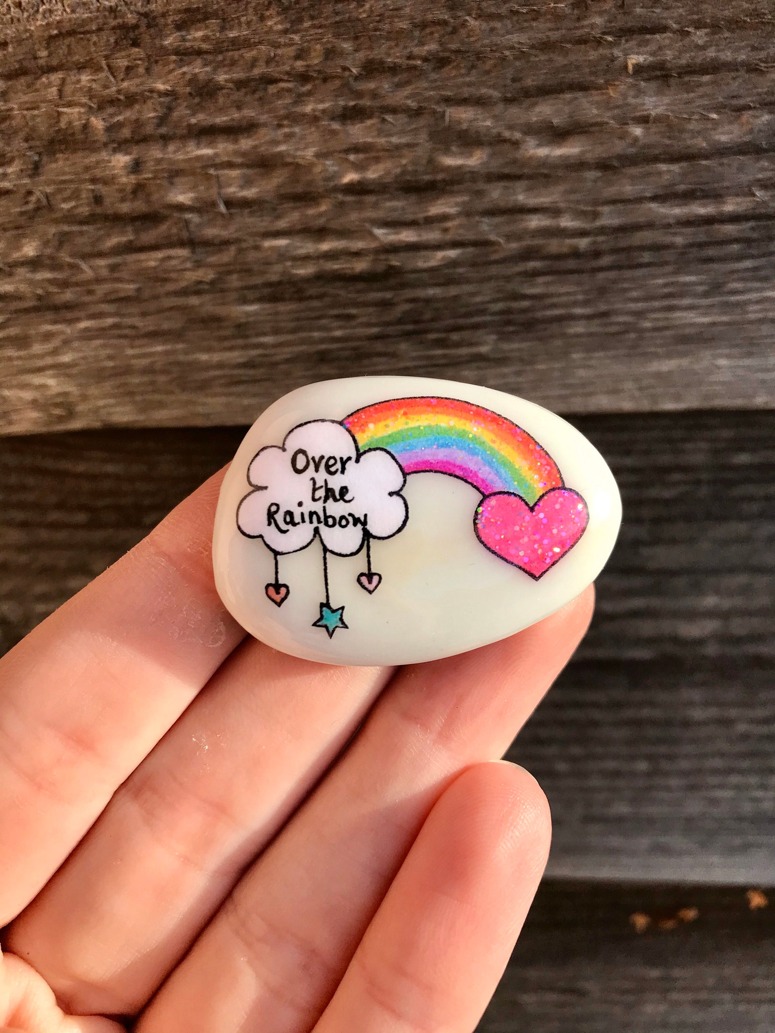 Rainbow Rainbow Bridge Stone Gift Present Momento Best - Etsy