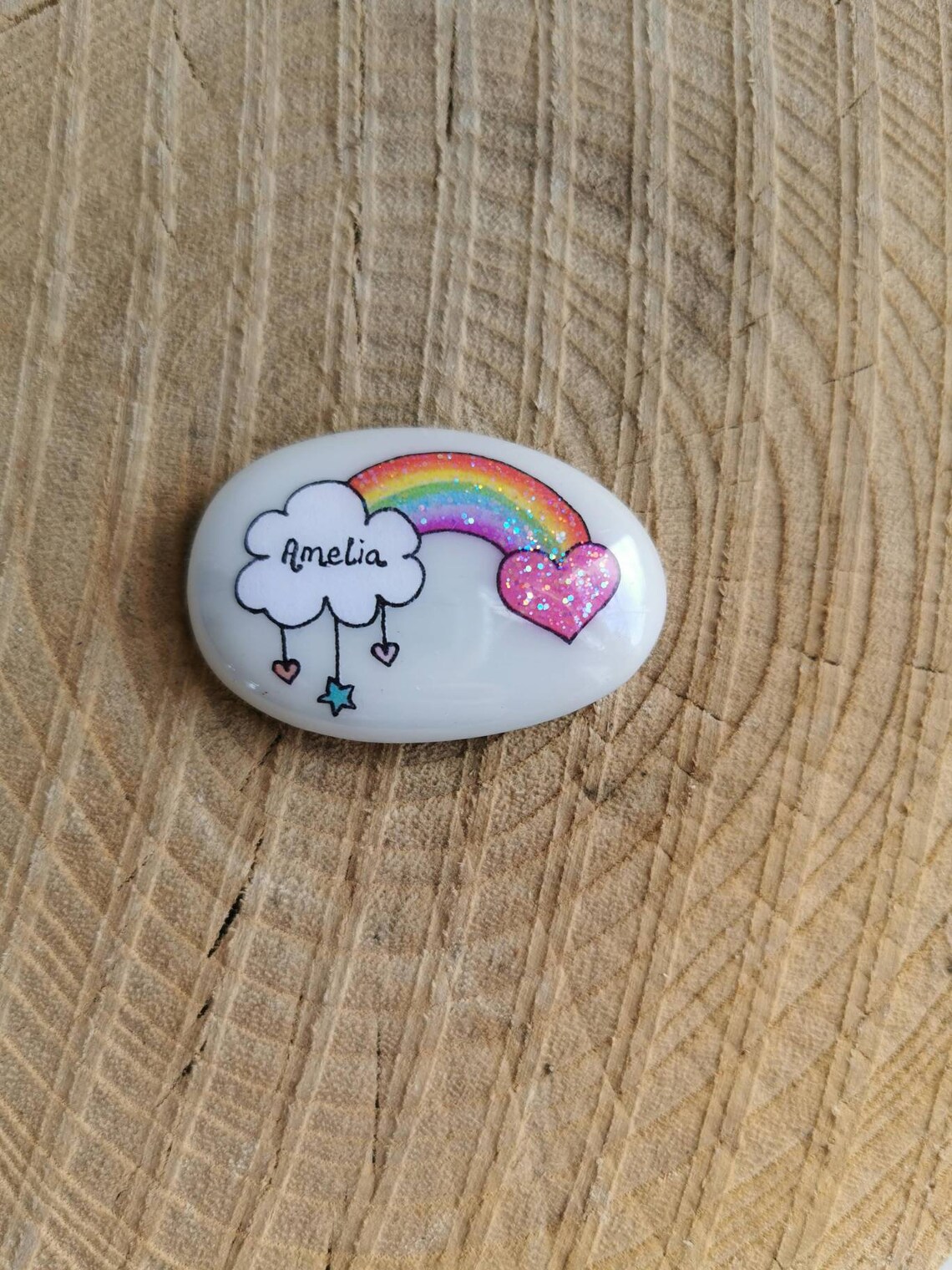 Rainbow Rainbow Bridge Stone Gift Present Momento Best - Etsy