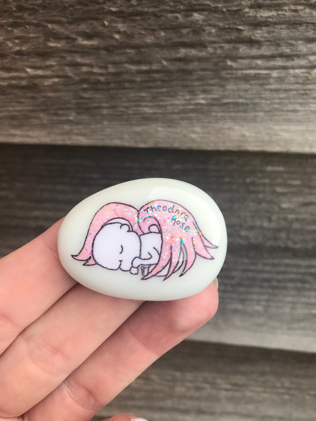 Angel, Baby, Sleeping Baby, Rainbow, Stone, Gift, Present, Momento ...