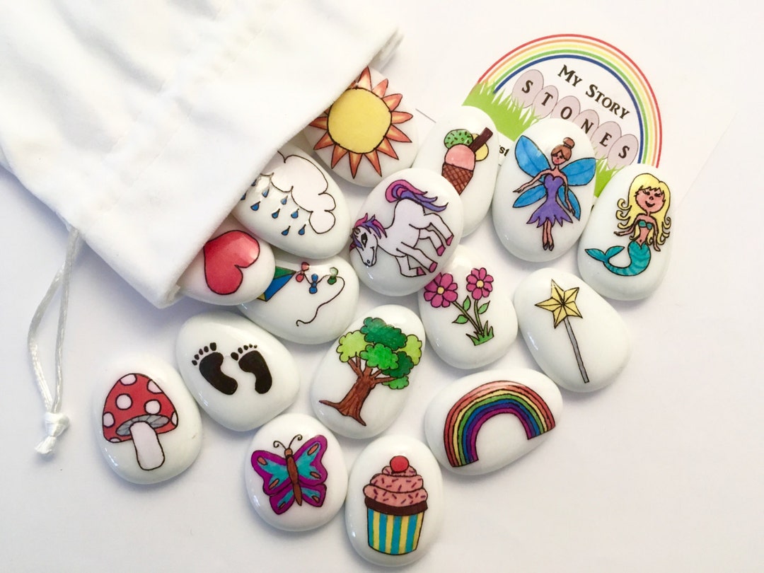 Magical, Mythical, Story Stones, Set, Storytelling Stones, Unicorn ...