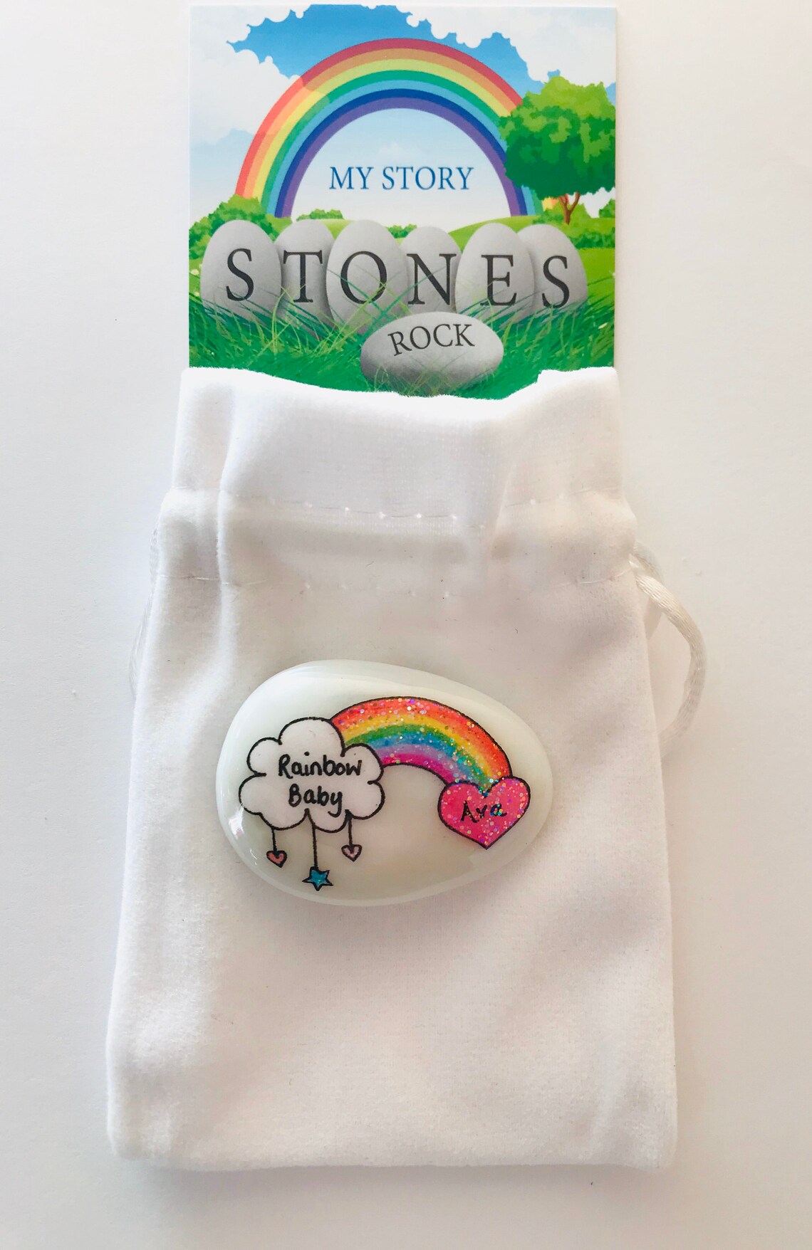 Rainbow Rainbow Bridge Stone Gift Present Momento Best - Etsy