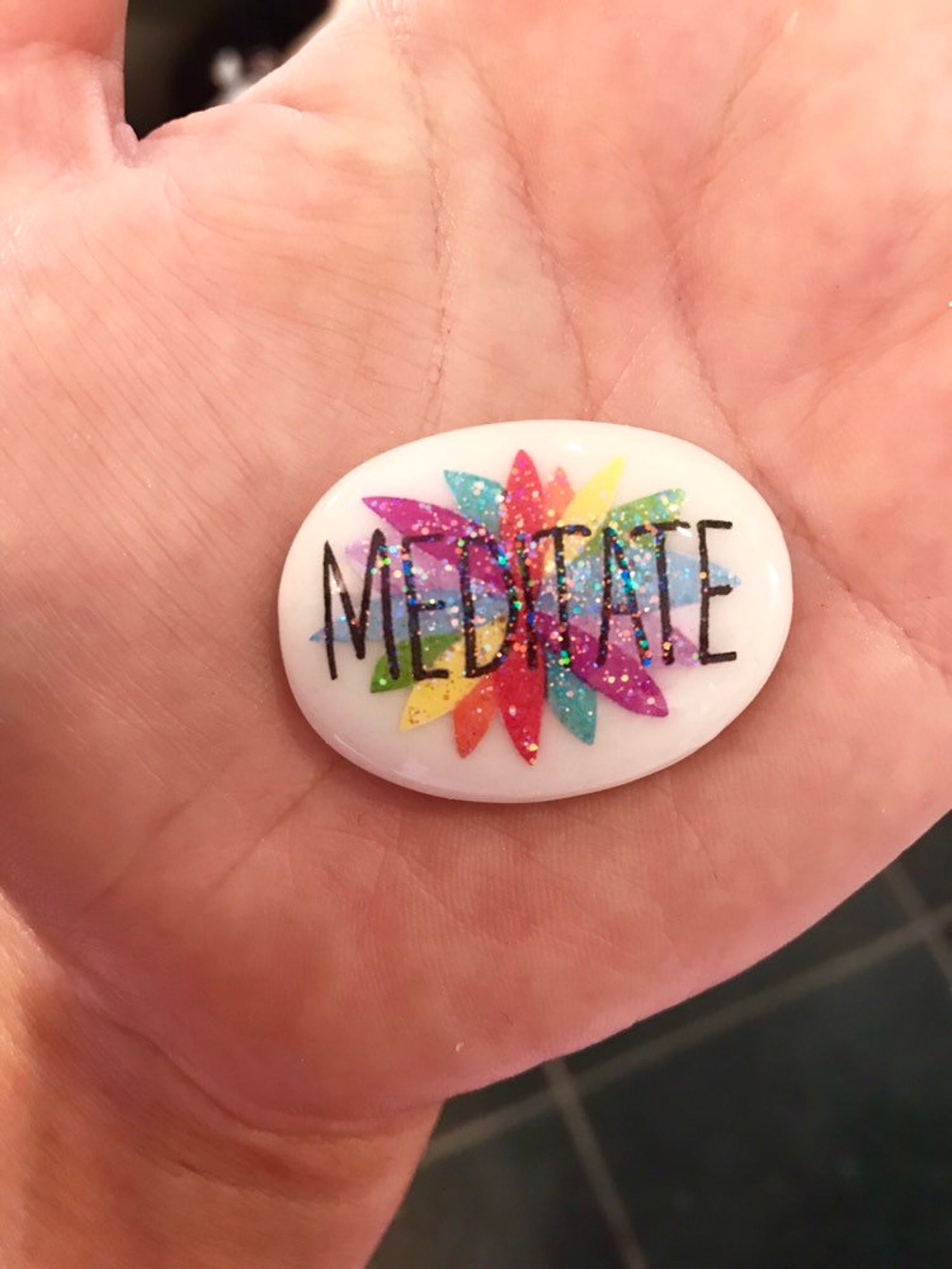 Mindful Stone Mindfulness Worry Stone Childrens Anxiety - Etsy