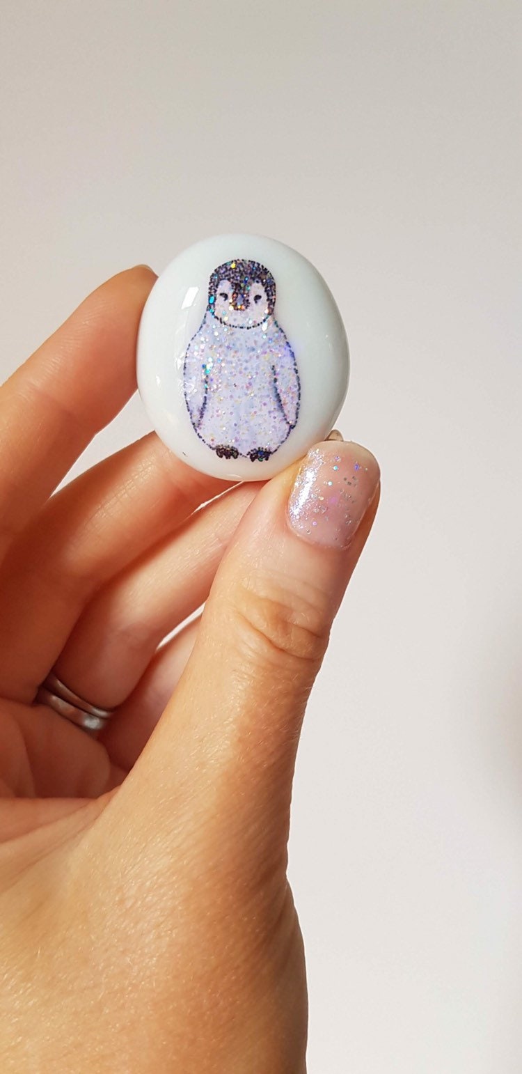 Baby Penguin Penguin Love Friendship Good Luck Keepsake | Etsy
