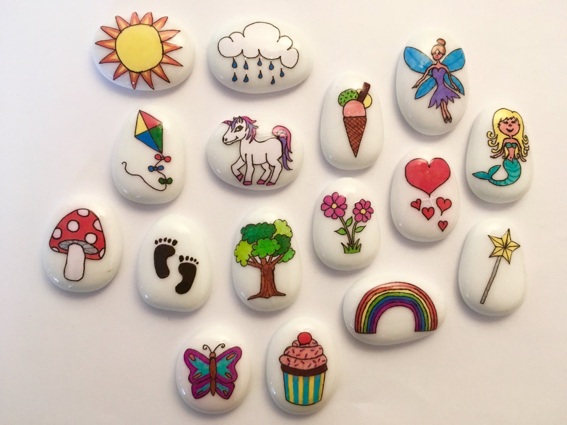 Magical Mythical Story Stones Set Storytelling Stones | Etsy UK