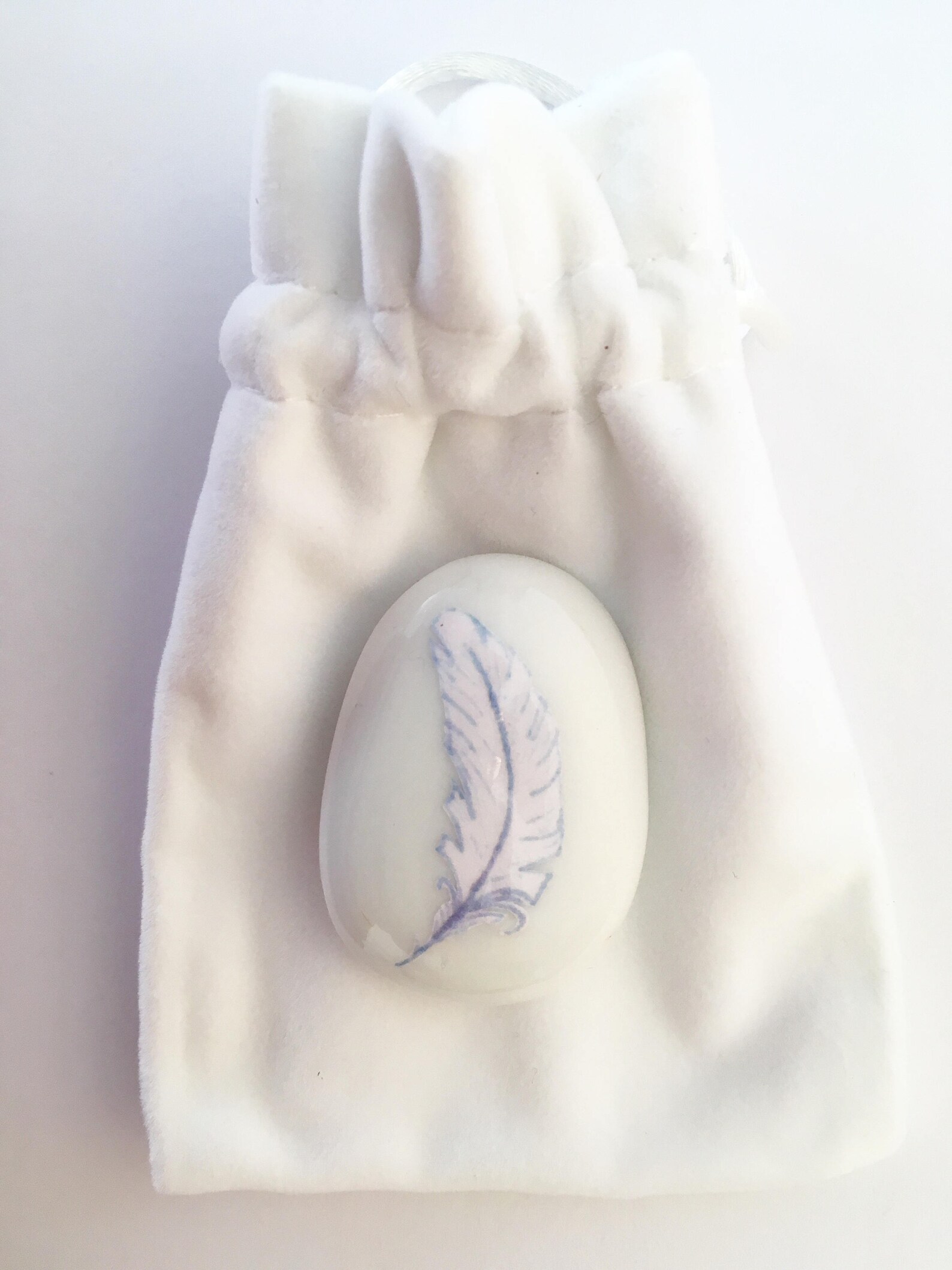 Feather Friendship Good Luck Keepsake Stone Gift | Etsy