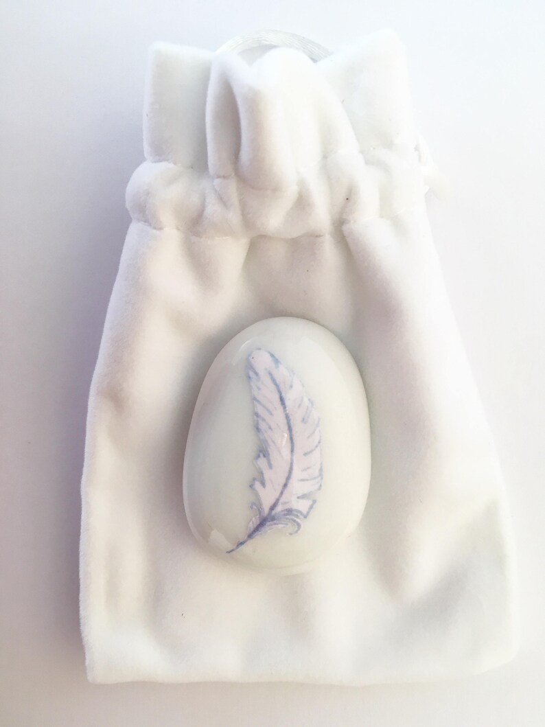 Feather Friendship Good Luck Keepsake Stone Gift | Etsy