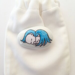 Angel, Baby, Sleeping Baby, Rainbow, Stone, Gift, Present, Momento ...