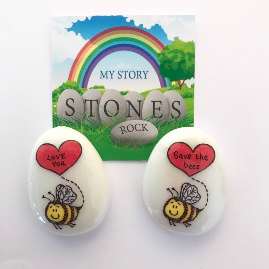 Bee Heart Personalised Friendship Good Luck Keepsake - Etsy