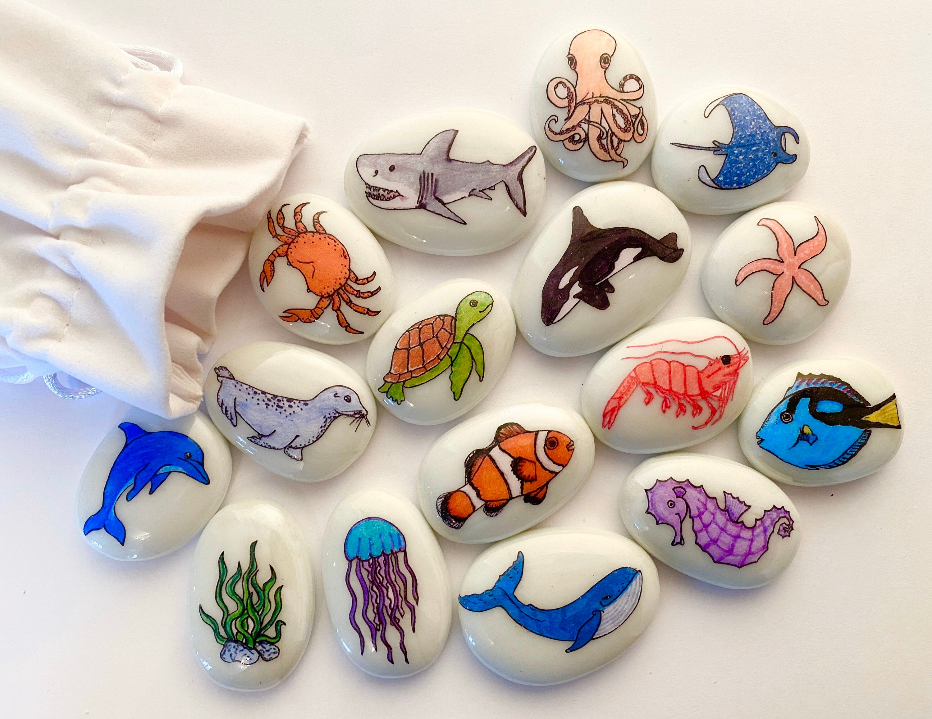 Under the Sea, Ocean, Story Stones, Sea-life, Sea, Shark, Whale ...