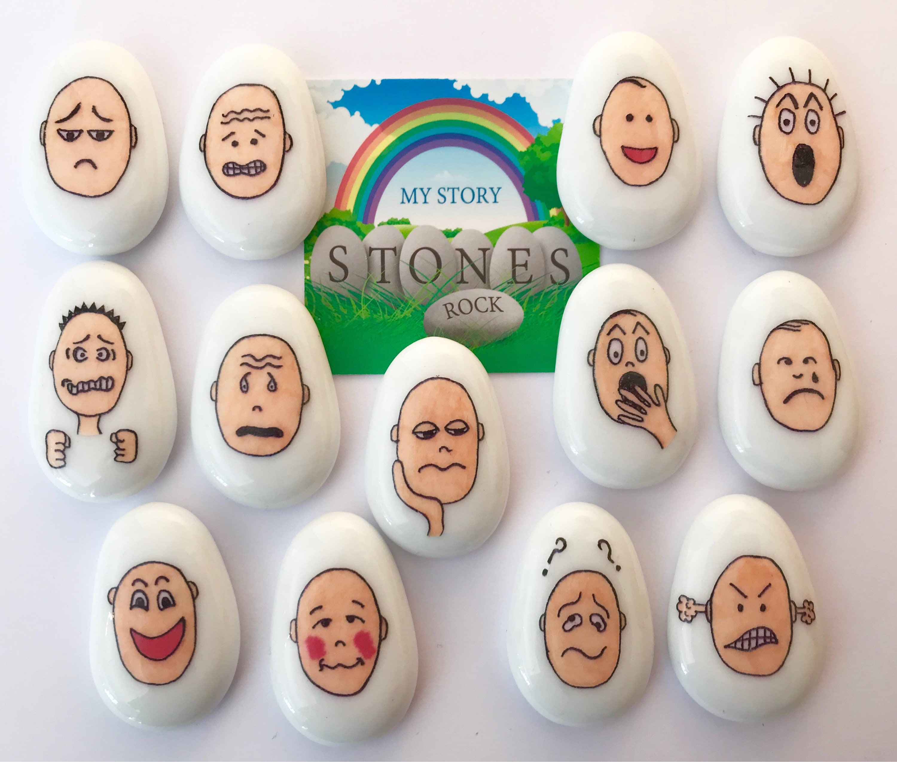 Emotie Monsters Emoties Hoe voel je je vandaag Stenen - Etsy Nederland