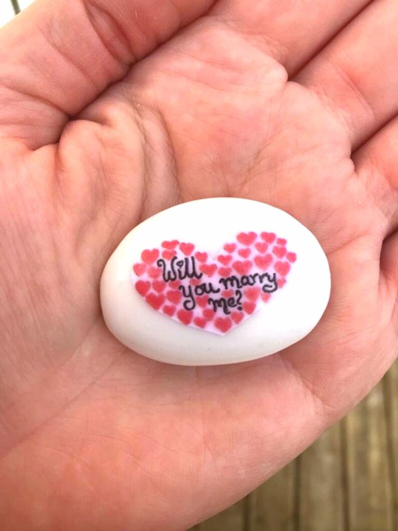 I Love You Stone Heart Congratulations Valentines - Etsy UK