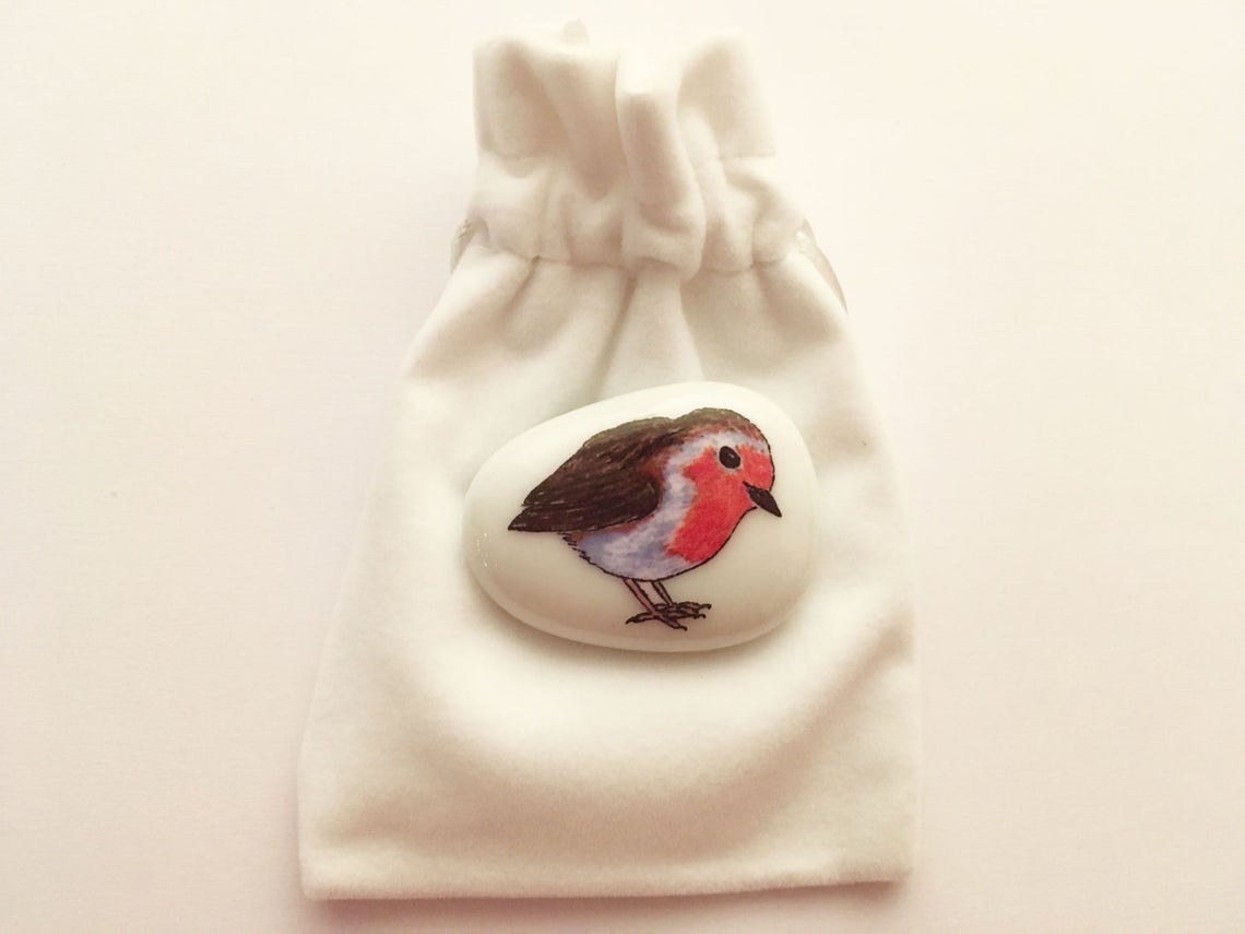 Robin, Friendship, Good Luck, Keepsake, Stone, Gift, Present, Momento ...