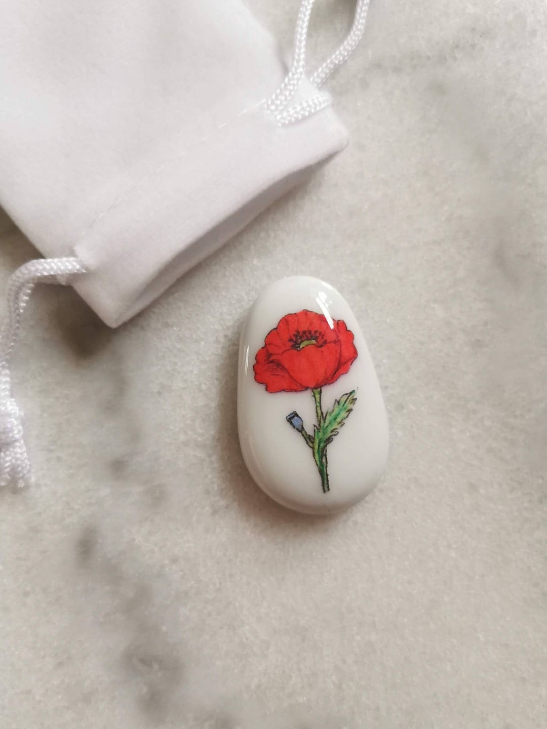 Poppy, Friendship, Good Luck, Keepsake, Stone, Gift, Present, Momento ...