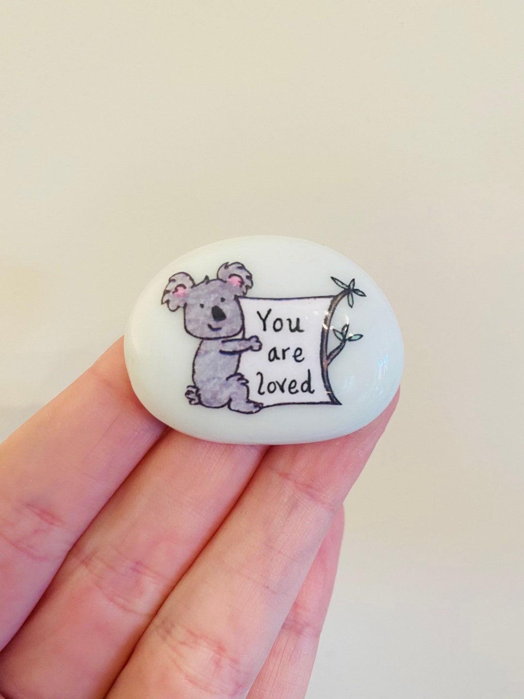 Koala, Koala Bear, Personalised, Positive Affirmations, Keepsake, Stone ...