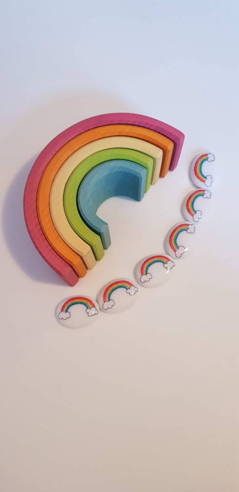 Good Luck Rainbow Keepsake Stone Gift Present Momento - Etsy