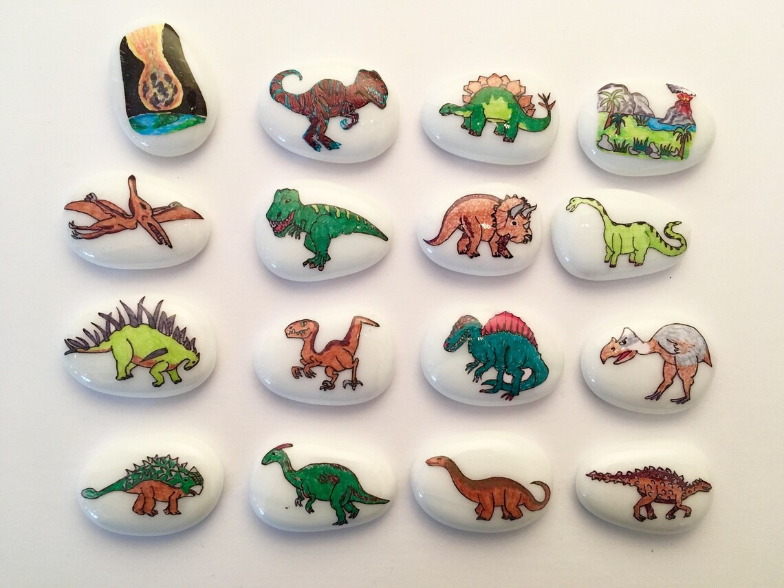 Dinosaur, Story Stones, Set, Story Telling, Imaginative Play ...