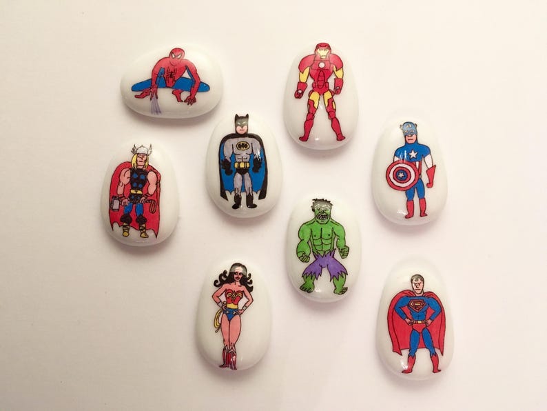 Superhero Hero Friendship Good Luck Keepsake Stone Gift - Etsy