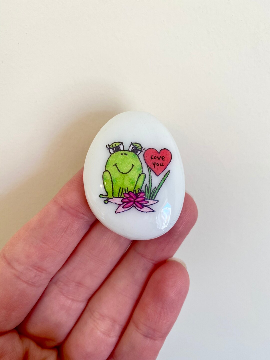 Frog, Heart, Personalised, Friendship, Good Luck, Keepsake, Stone, Gift ...