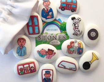 Nursery Rhyme Songs Preschool Story Stones Storytelling | Etsy UK