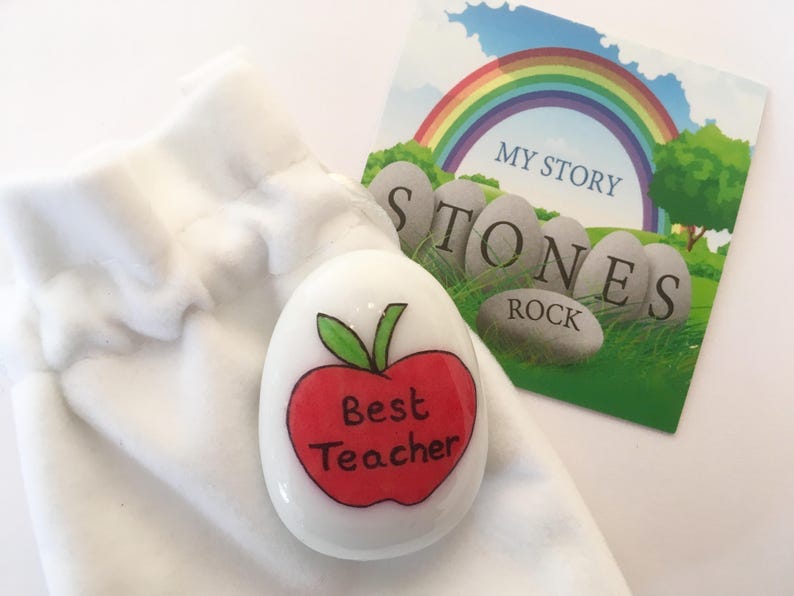 Best Teacher Teacher Gift Good Luck Keepsake Stone Gift - Etsy UK