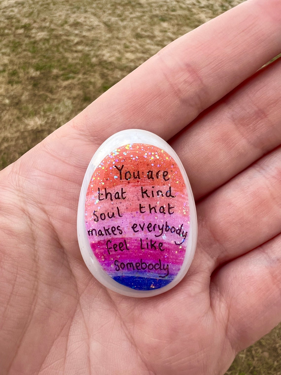 Positive Affirmation Pocket Hug Heart Personalised - Etsy