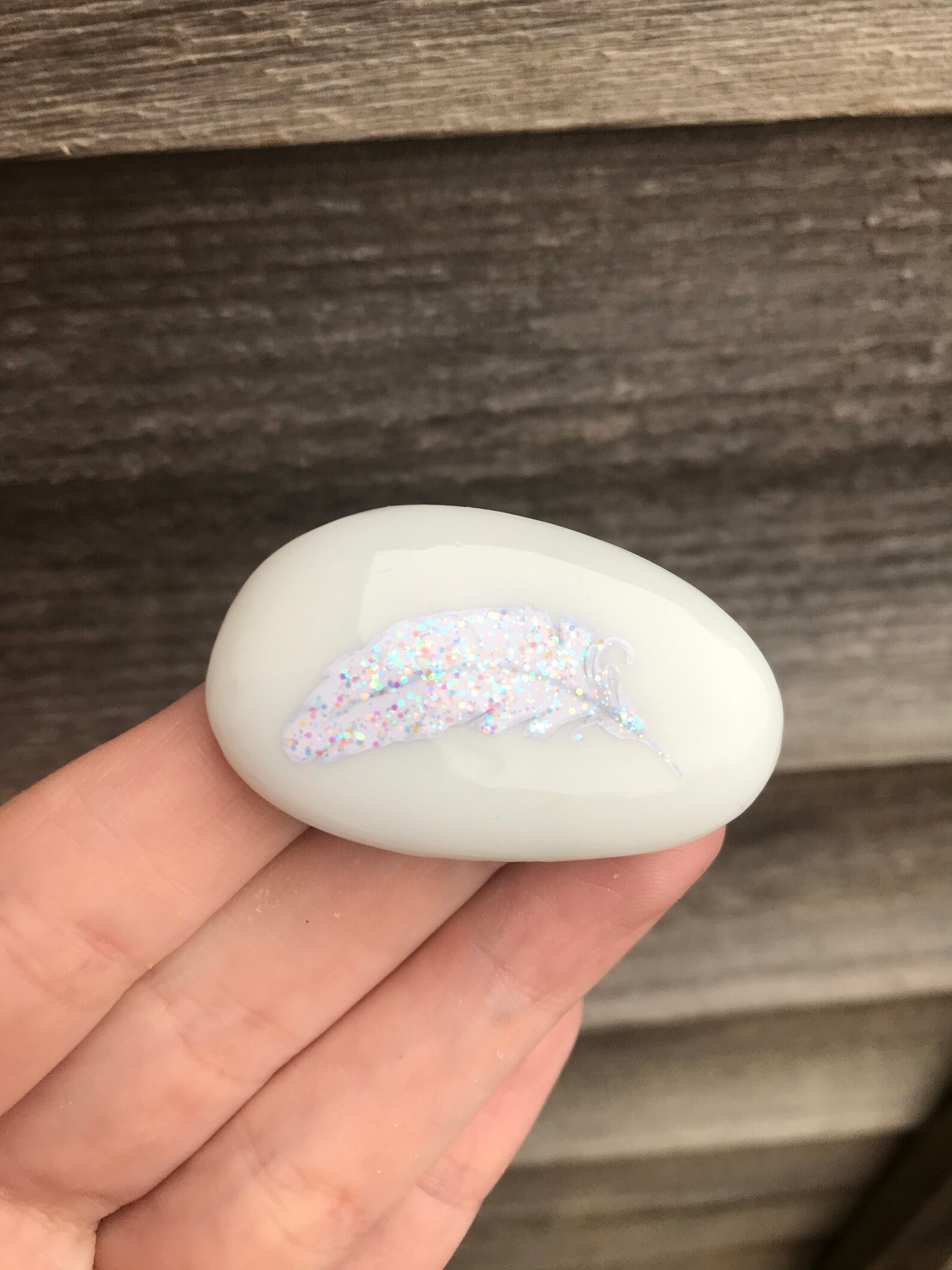 Feather Friendship Good Luck Keepsake Stone Gift | Etsy