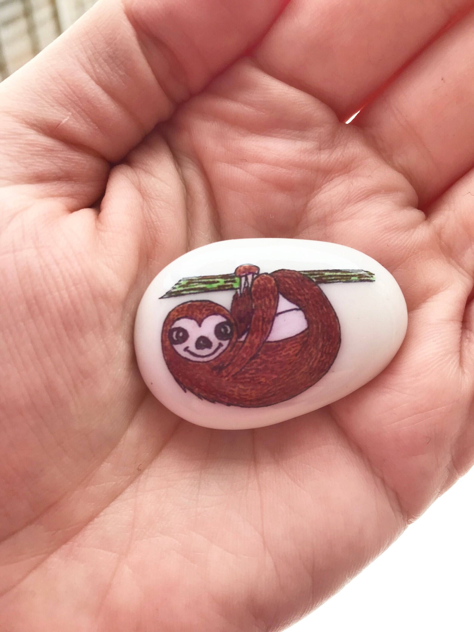 Sloth Slow Cute Friend Birthday Baby Keepsake Stone - Etsy UK