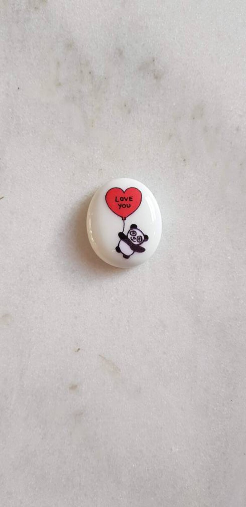 Panda Heart Personalised Friendship Good Luck Keepsake | Etsy