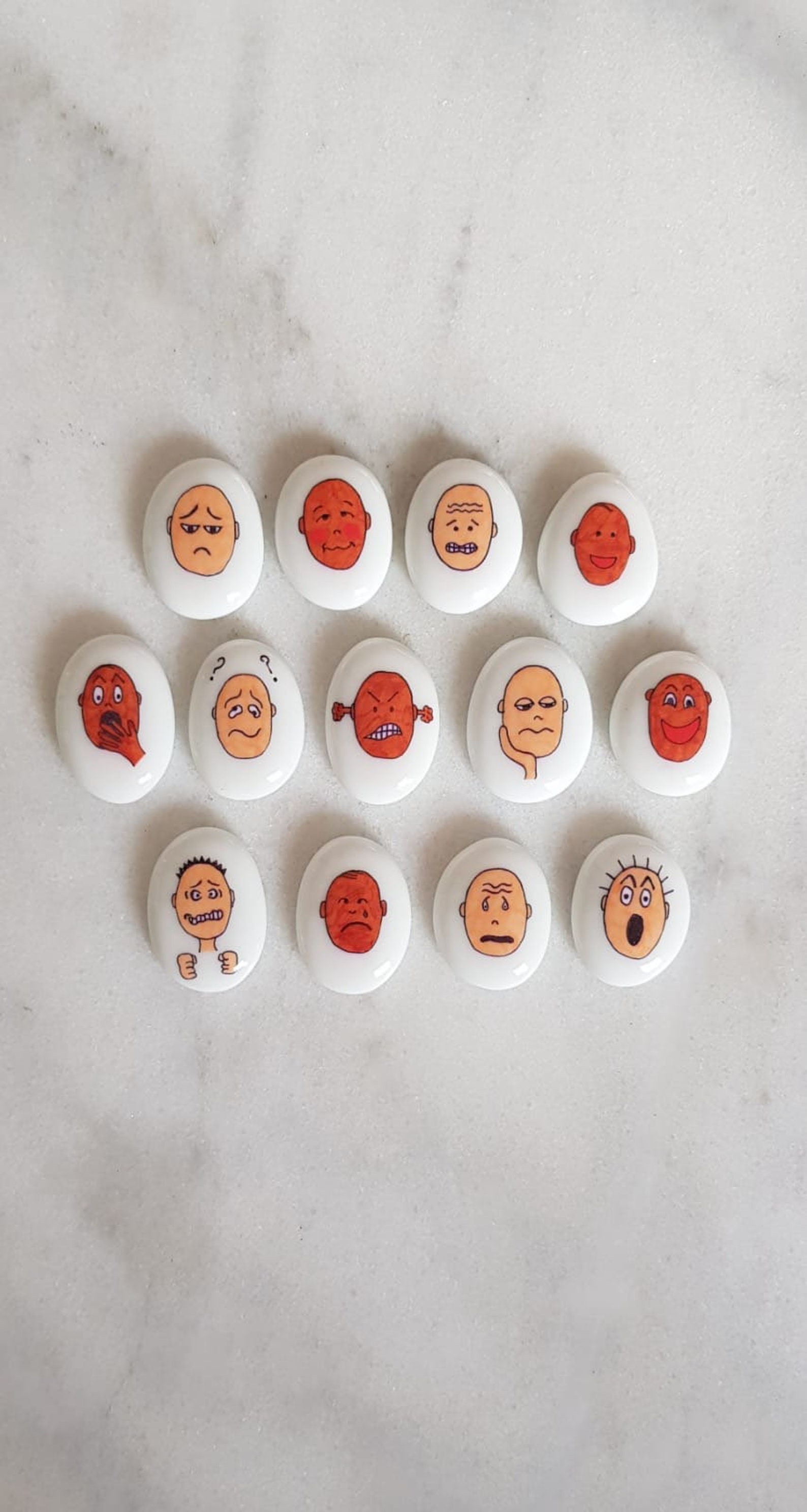 Emotie Monsters Emoties Hoe voel je je vandaag Stenen | Etsy Nederland