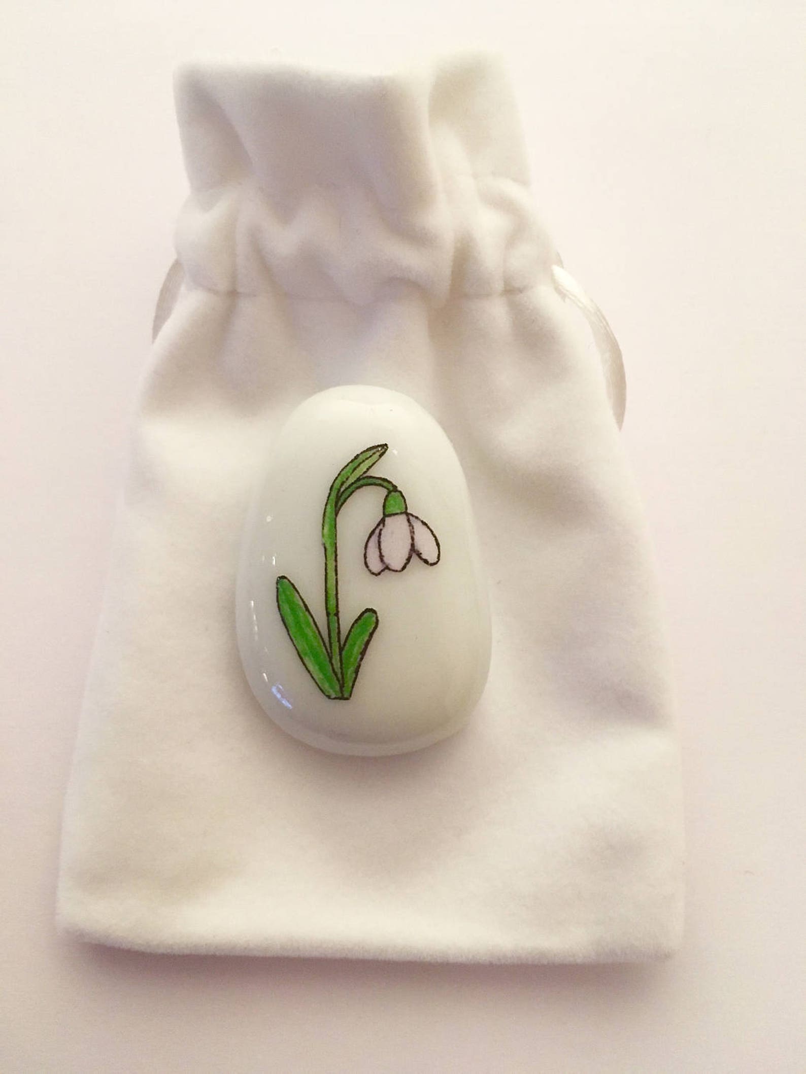 Snowdrop Friendship Good Luck Keepsake Stone Gift | Etsy UK