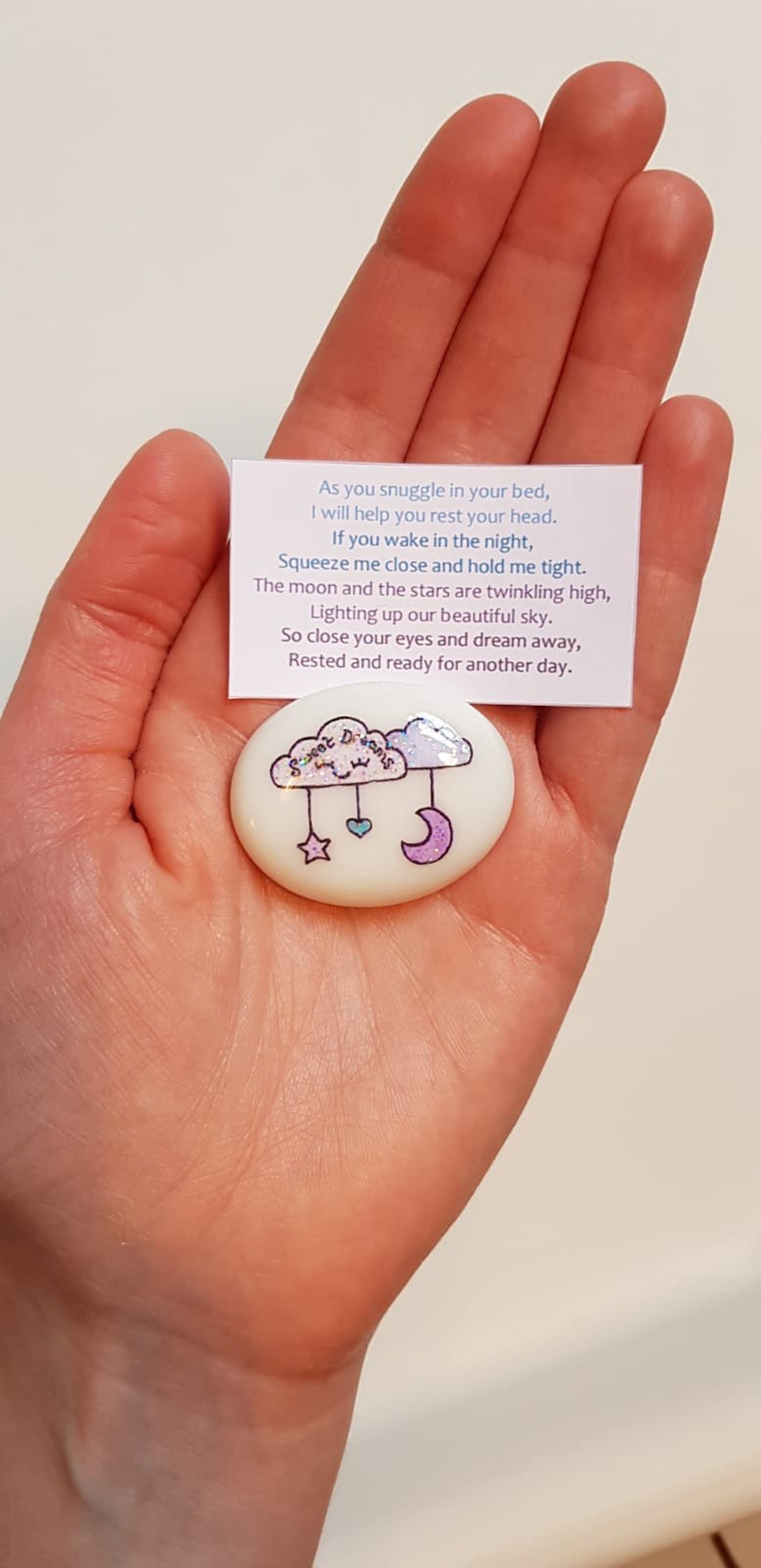 Sweet Dreams, Worry Stone, Sleep Aid, Childrens Anxiety Aid, Stress ...