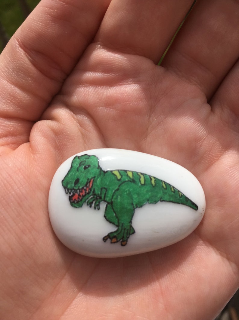 Dinosaur Story Stones Set Story Telling Imaginative Play - Etsy