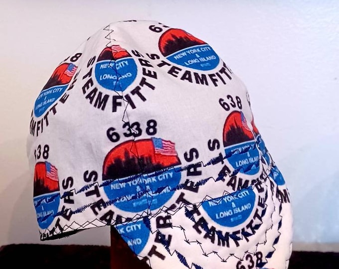 Custom 6 Panel Welders Welding Cap / Hat Cartoon Reversible Six Panel ...
