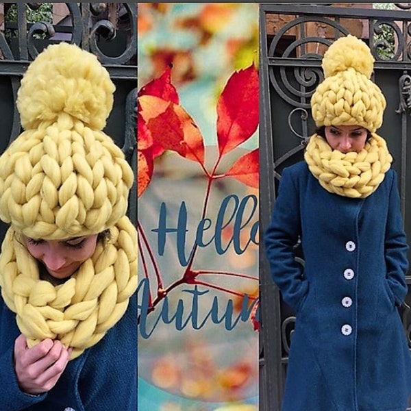 Oversized Knit Scarf - Etsy