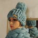 Blue Wool Hat. Chunky Merino Knit Hat. Winter Womens Hat. - Etsy
