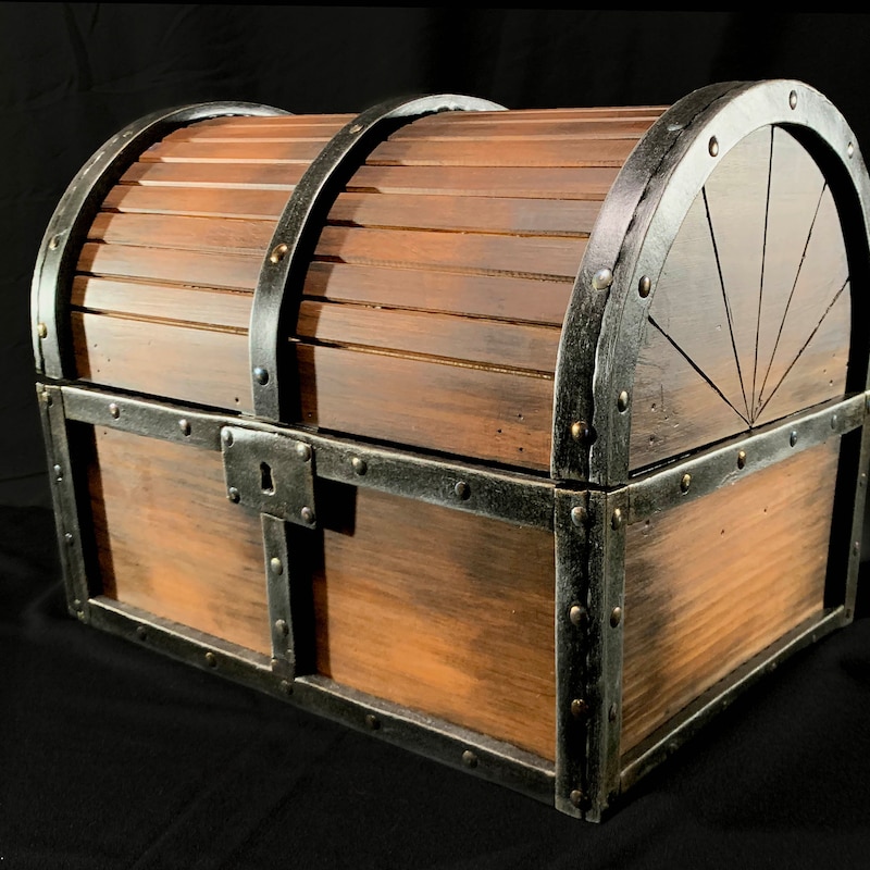Wooden Treasure Chest - Etsy