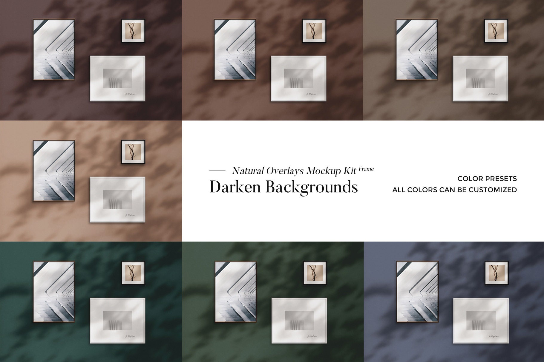Frame Mockup Natural Overlays Photoshop Template - Etsy
