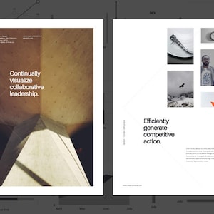 A4 Powerpoint Presentation Template Graphic Design Slideshow Slide Deck ...