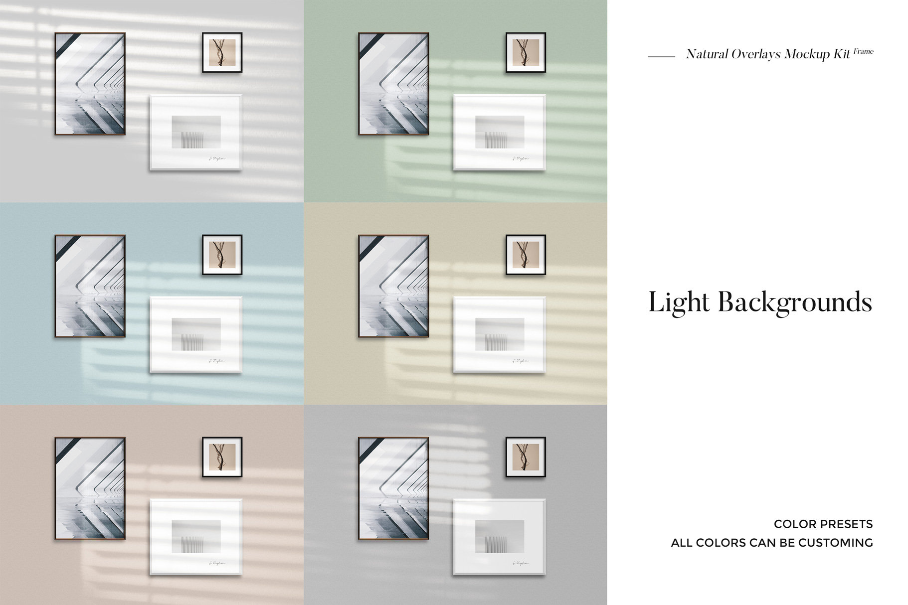 Frame Mockup Natural Overlays Photoshop Template - Etsy