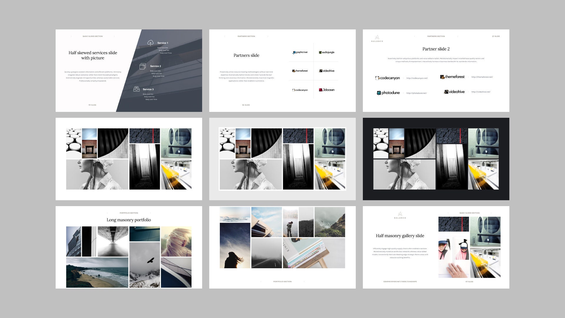 Balance Powerpoint Presentation Template Graphic Design Slideshow Slide ...