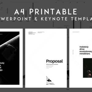 A4 Powerpoint Presentation Template Graphic Design Slideshow Slide Deck ...