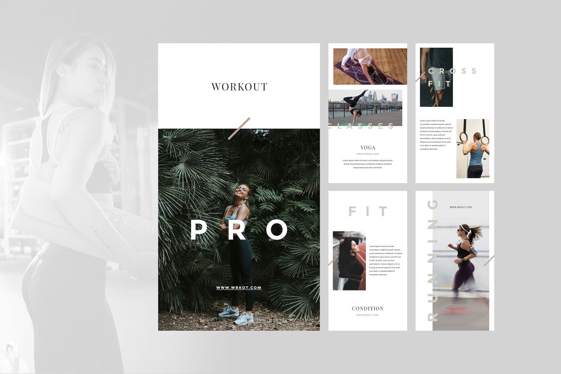 Workout Social Media Powerful Canva Instagram Template Gym - Etsy