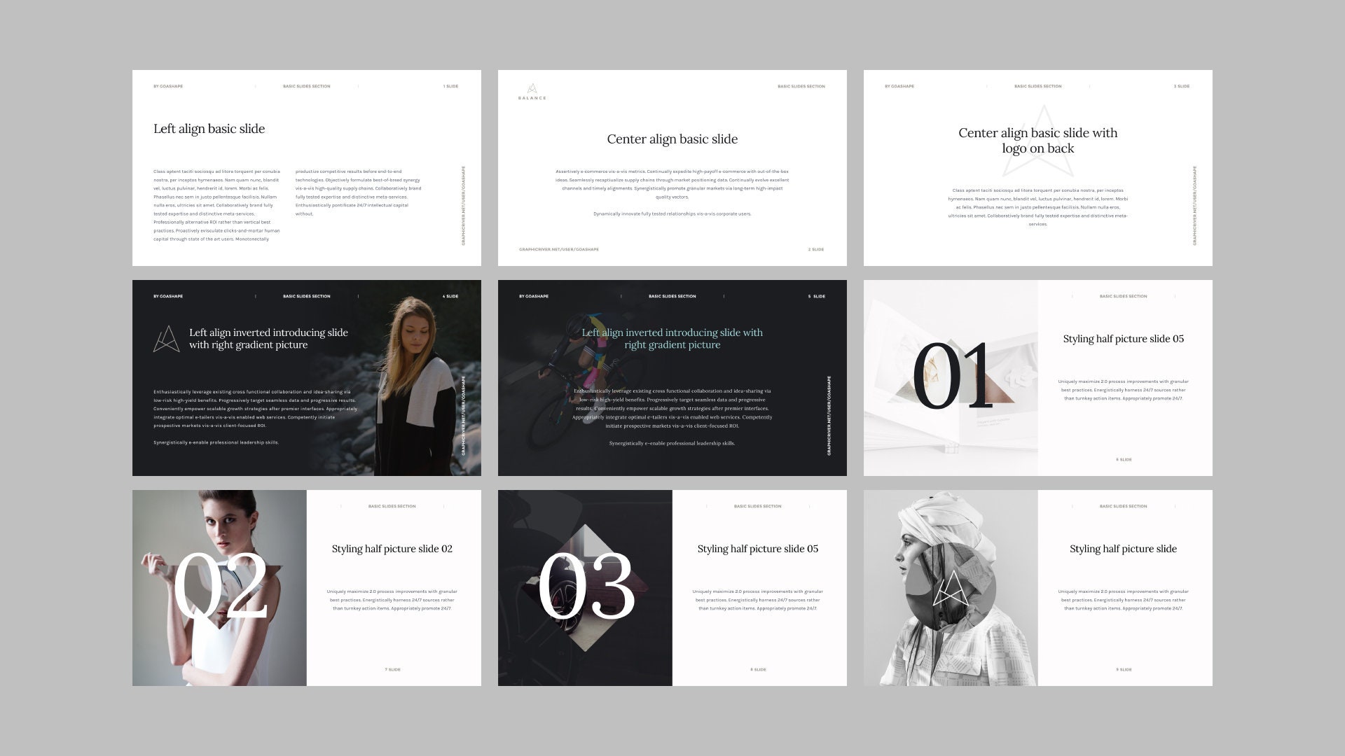 Balance Powerpoint Presentation Template Graphic Design Slideshow Slide ...