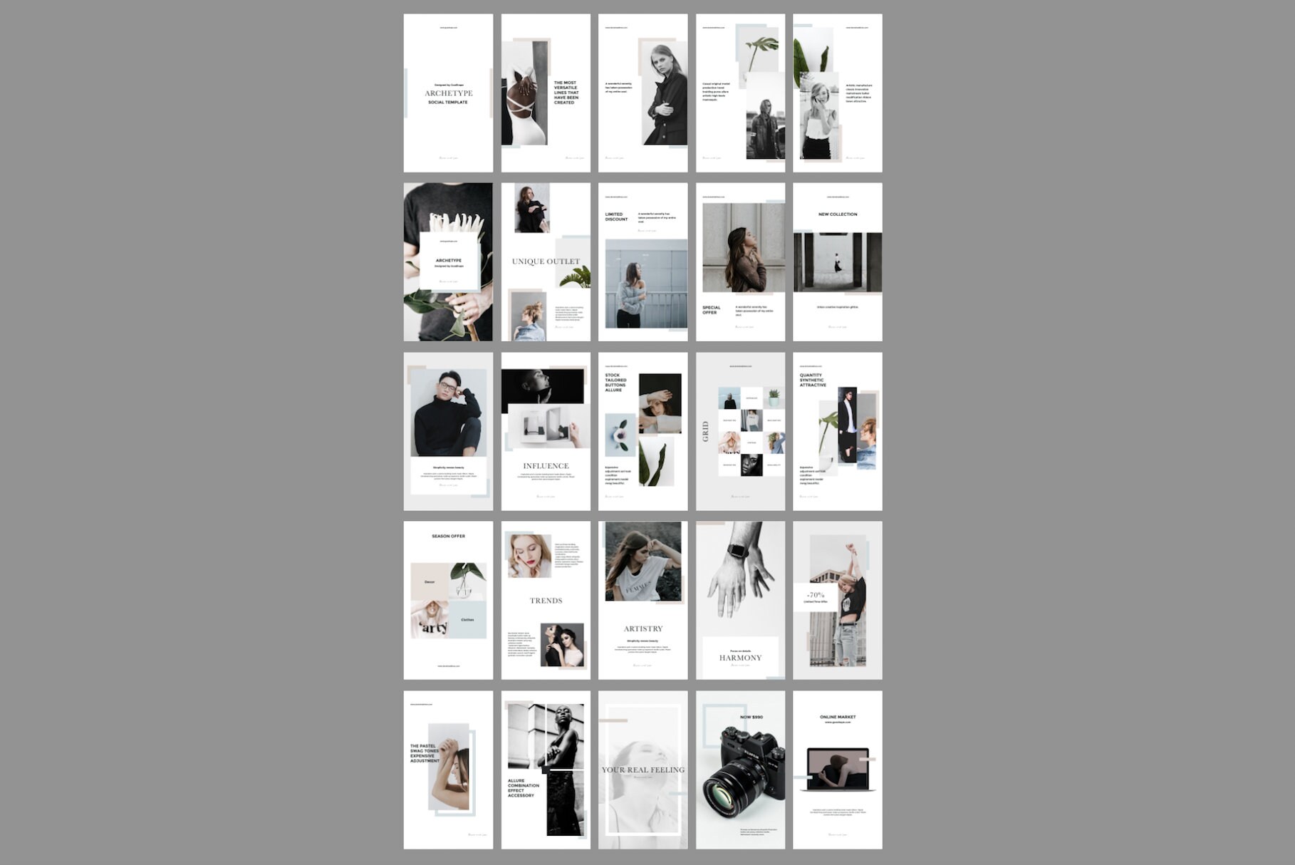 Smart Social Media Balanced Canva Instagram Template, White Clean Canva ...