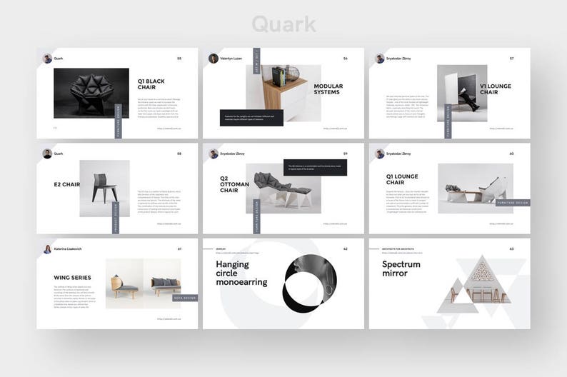 Quark Presentation - Product Showcase Keynote Template - Etsy