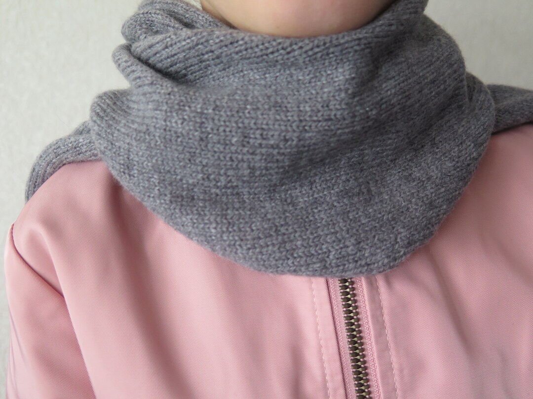 Kids Cashmere Wool Triangle Scarf, Knitted Child's Snood Baktus, Child ...
