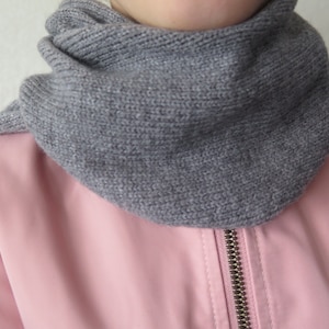 Kids Cashmere Wool Triangle Scarf, Knitted Child's Snood Baktus, Child ...