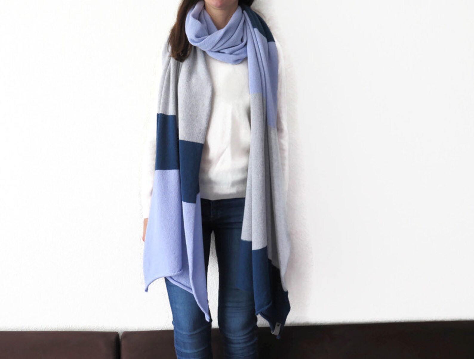 Merino Wool Winter Big Travel Wrap Shawl, Oversized Cashmere Wrap ...