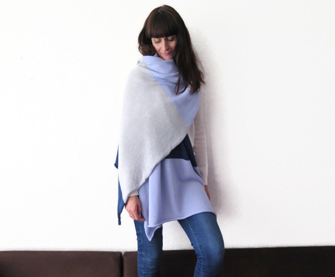 Merino Wool Winter Big Travel Wrap Shawl, Oversized Cashmere Wrap ...