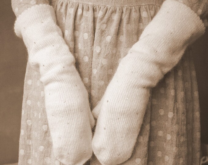 Cherry Red Convertible Fingerless Mittens, Crochet Glittens, Bright Red ...